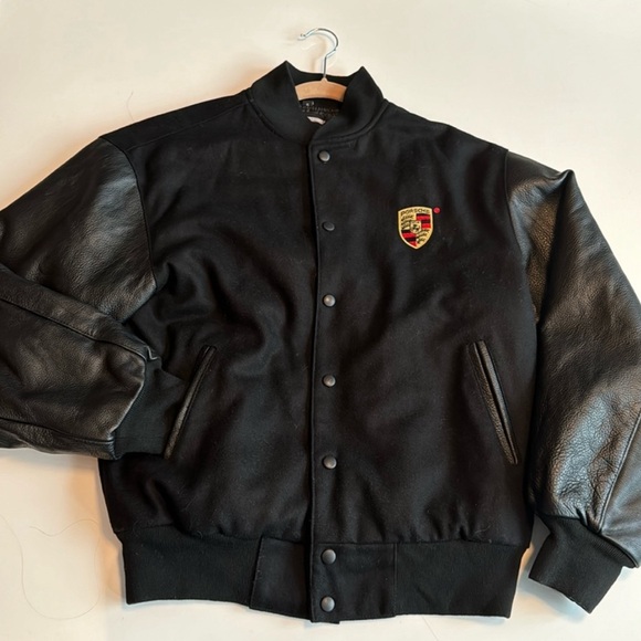 Porsche Design | Jackets & Coats | Vintage Porsche Bomber Jacket Wool ...